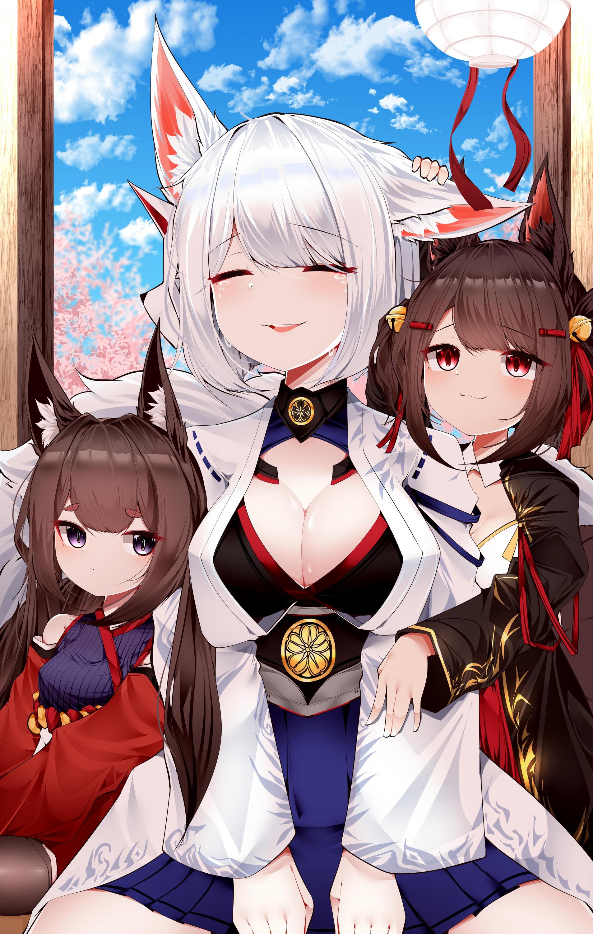 Kaga with Akagi-chan and Amagi-chan [Azur Lane] | Scrolller