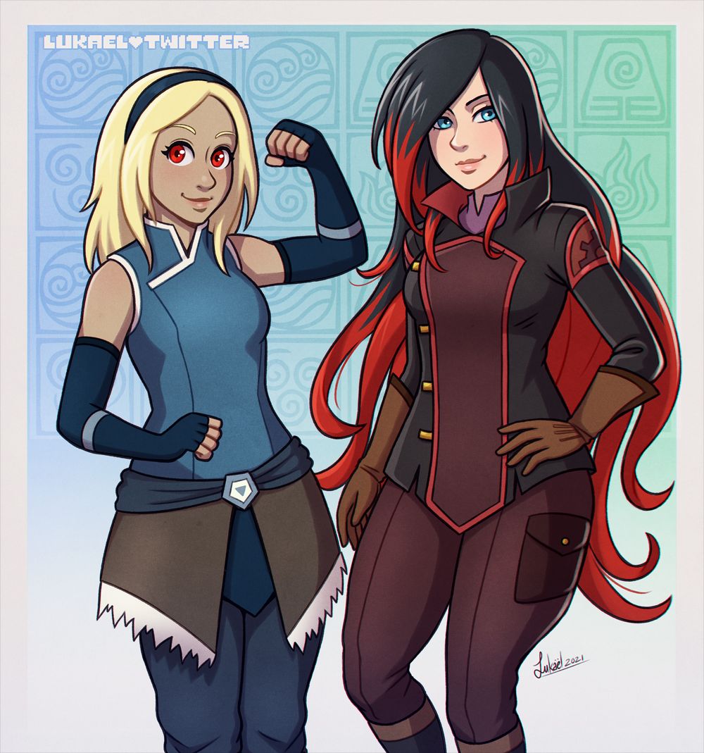 Katven dressed as Korrasami crossover! -- by Lukael | Scrolller