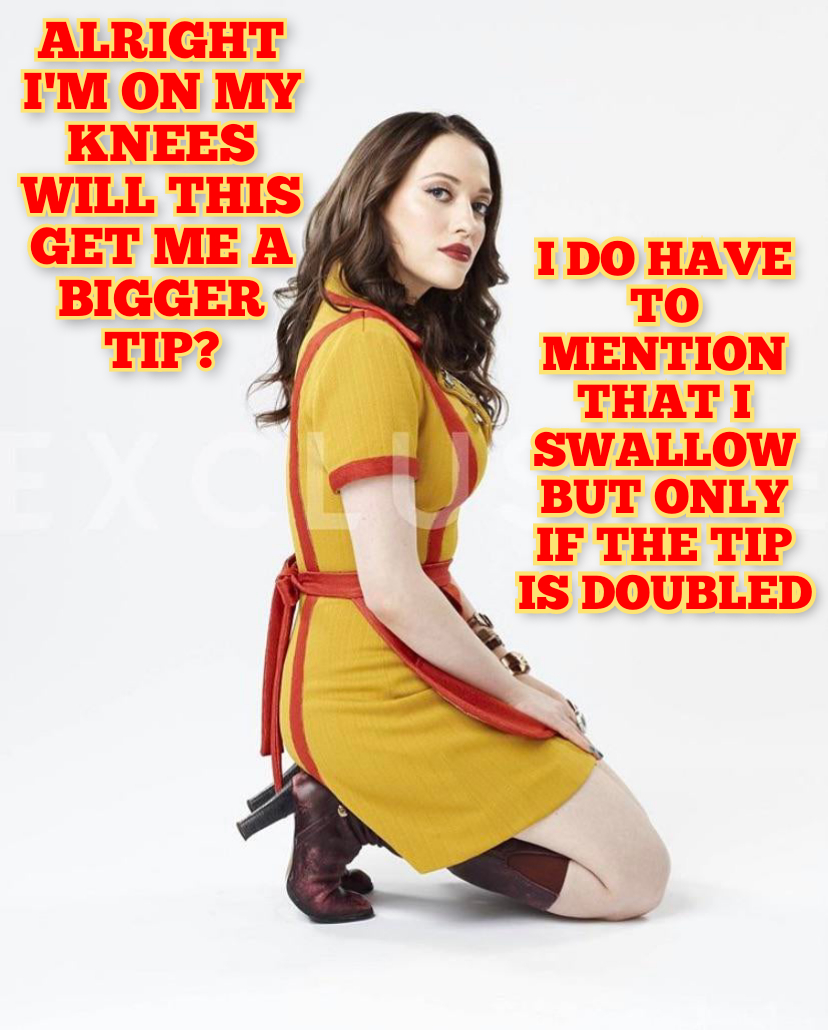 Kat on her knees for tips | Scrolller