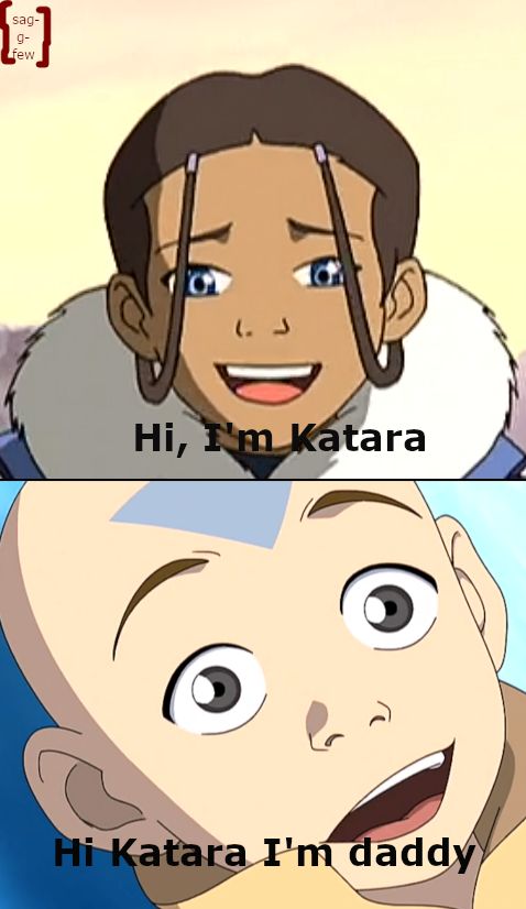 Katara and Aang seeing each other the first time... | Scrolller