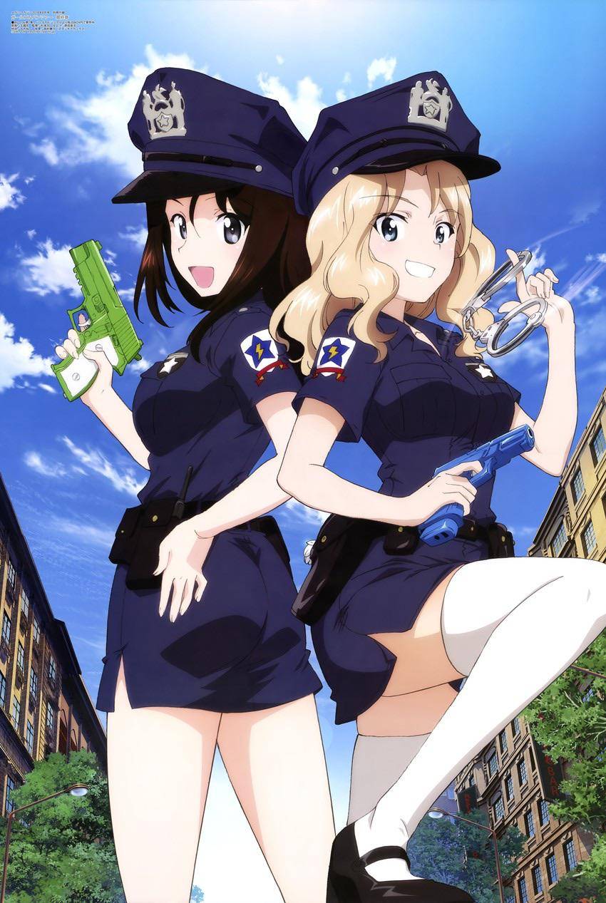 Kay and Megumi, Girls Und Panzer. Official art | Scrolller