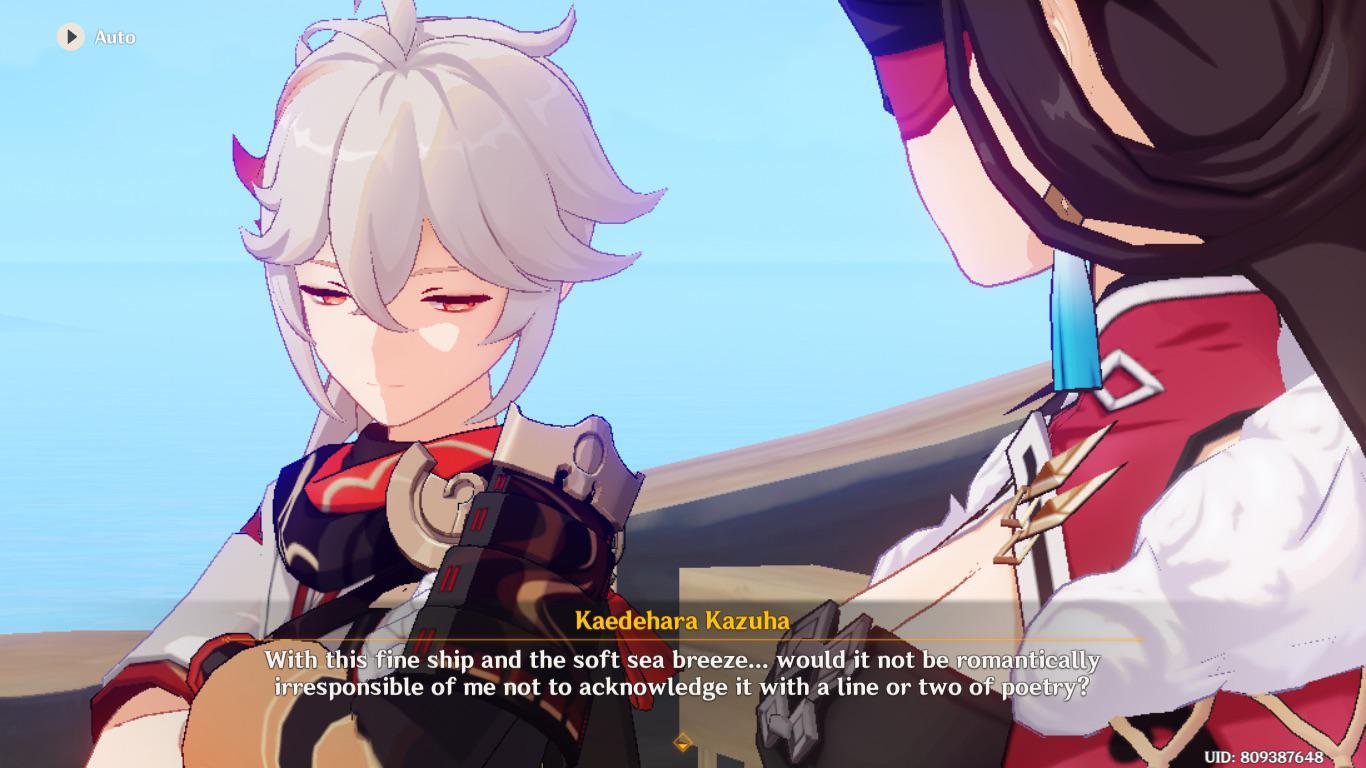 Kazuha admires Beidou | Scrolller