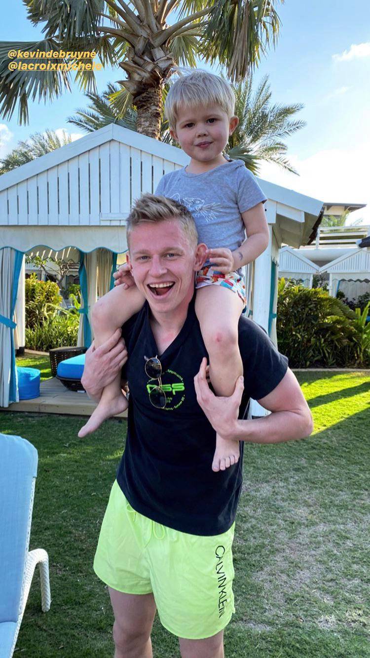 KDB and his son 💙 | Scrolller