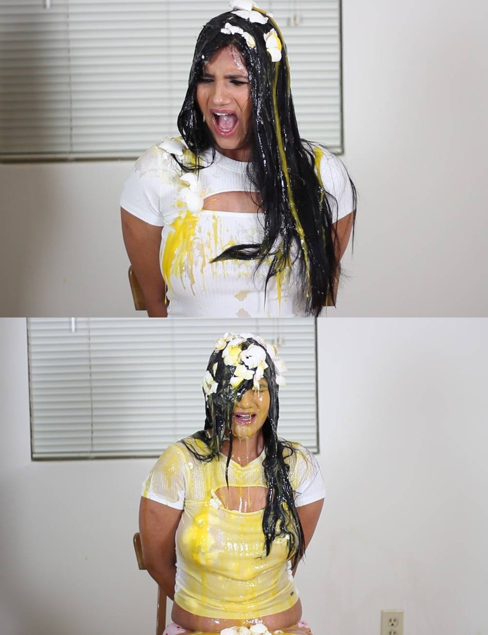 Keke gets over 200 eggs smashed all over her | Scrolller