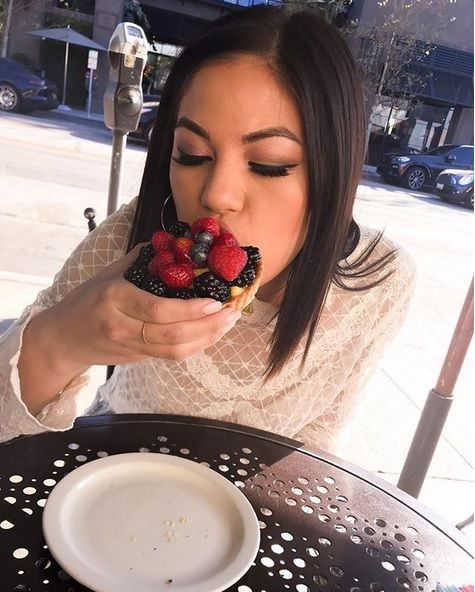 Kendra Spade takes a bite | Scrolller