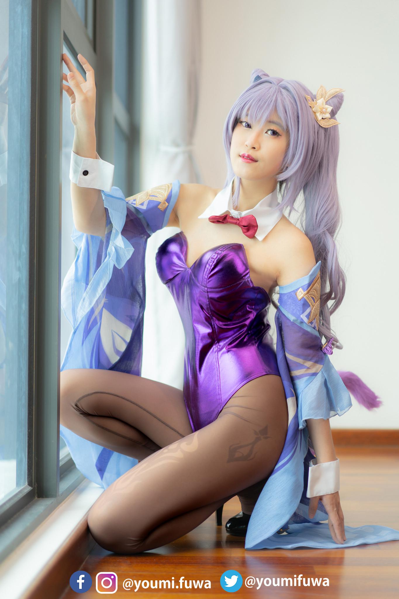 Sexy Bunny Girl Keqing By Youmi ゆうみ (Keqing) [Genshin Impact] | Scrolller