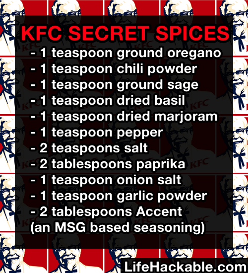 KFC spice | Scrolller