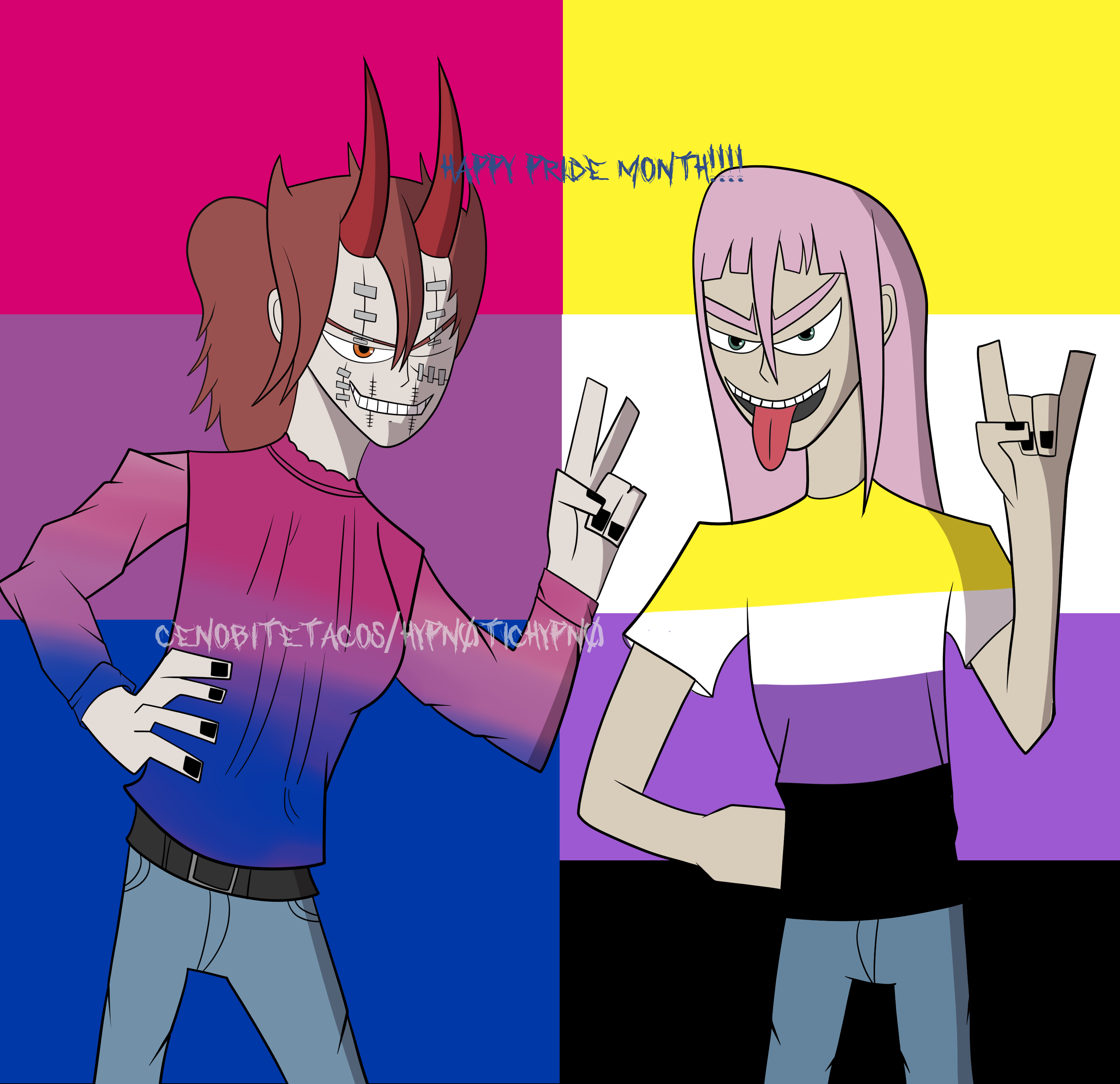 Khalida(my oc) and Crona showing off their pride. | Scrolller