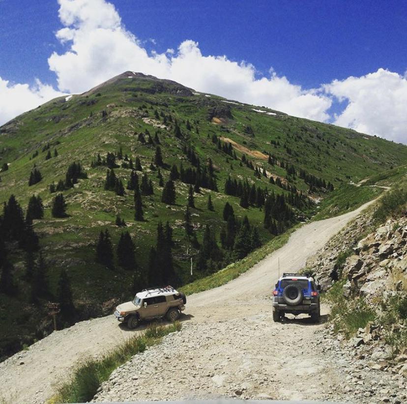 Kicking up some dirt on Alpine Loop during FJ Summit | Scrolller