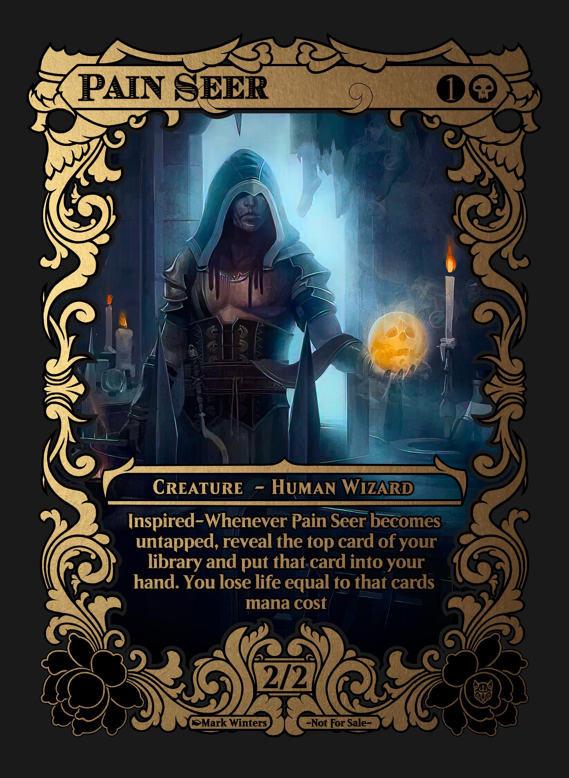 King Macar, The Gold Cursed custom framed deck (WIP) | Scrolller