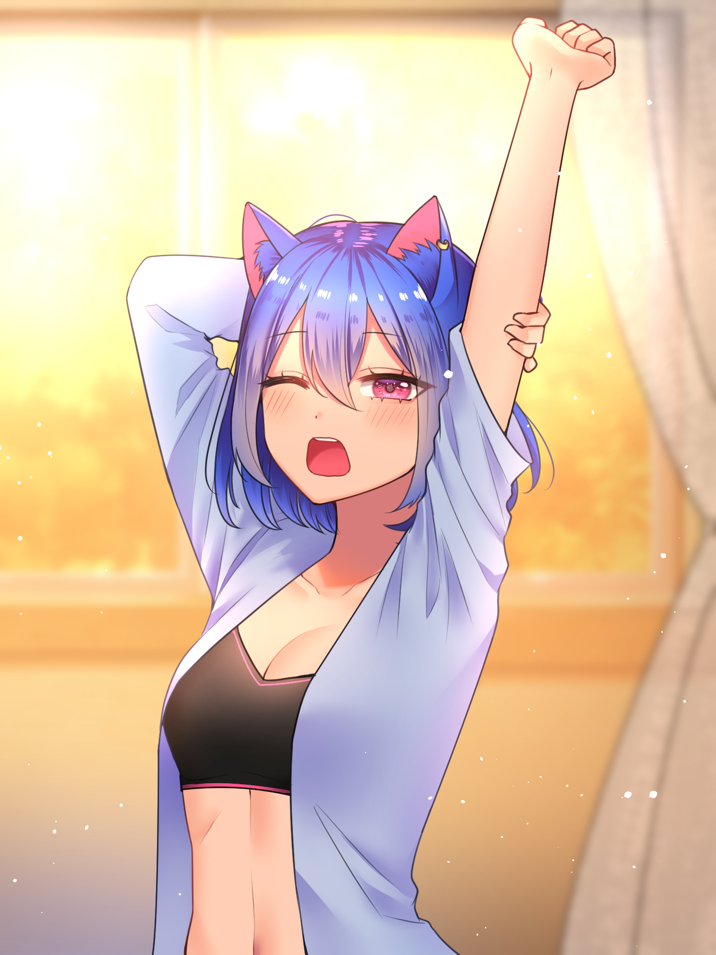 Kitty waking from catnaps. (Vtuber Heartlissa) | Scrolller