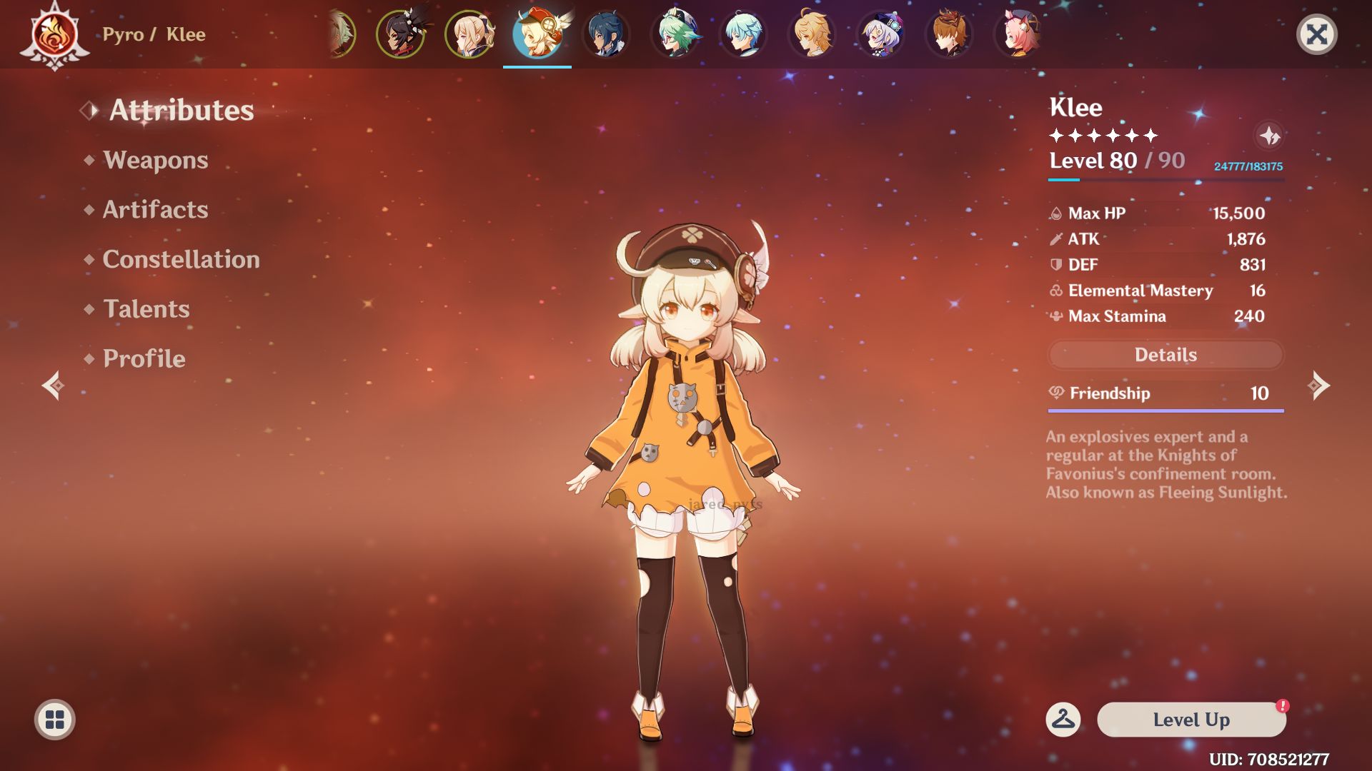 Klee Halloween skin | Scrolller