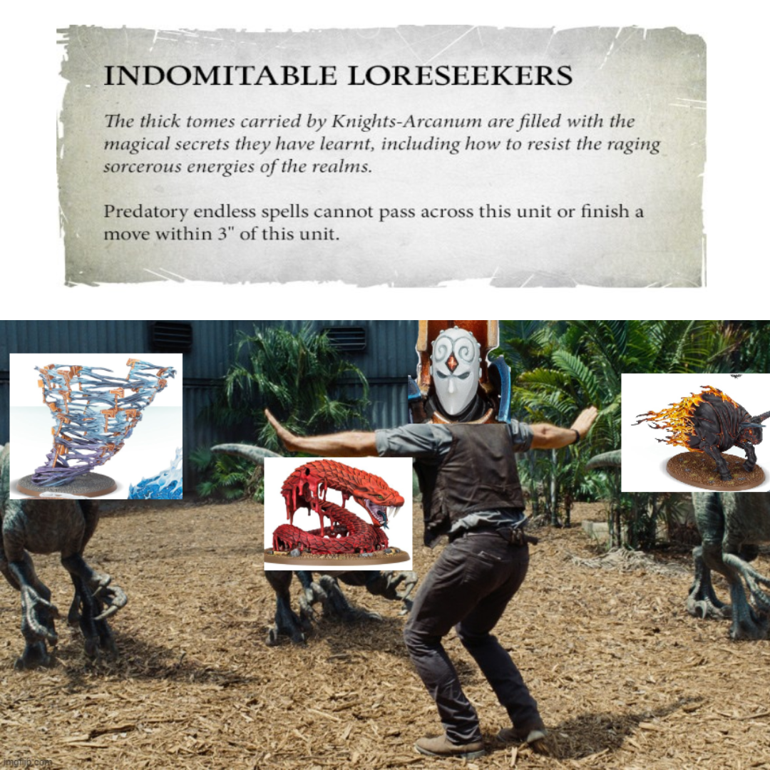 Knight-Arcanum T-poses to stablish dominance over endless spells. | Scrolller