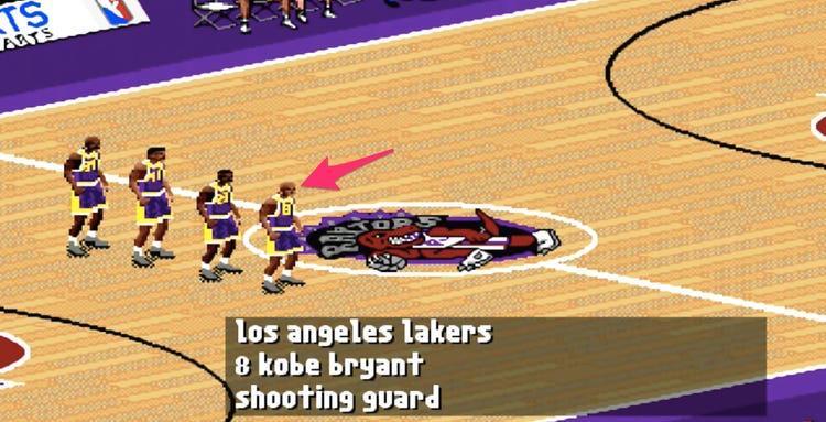 Kobe Bryant - NBA Live 97 - Sega Genesis