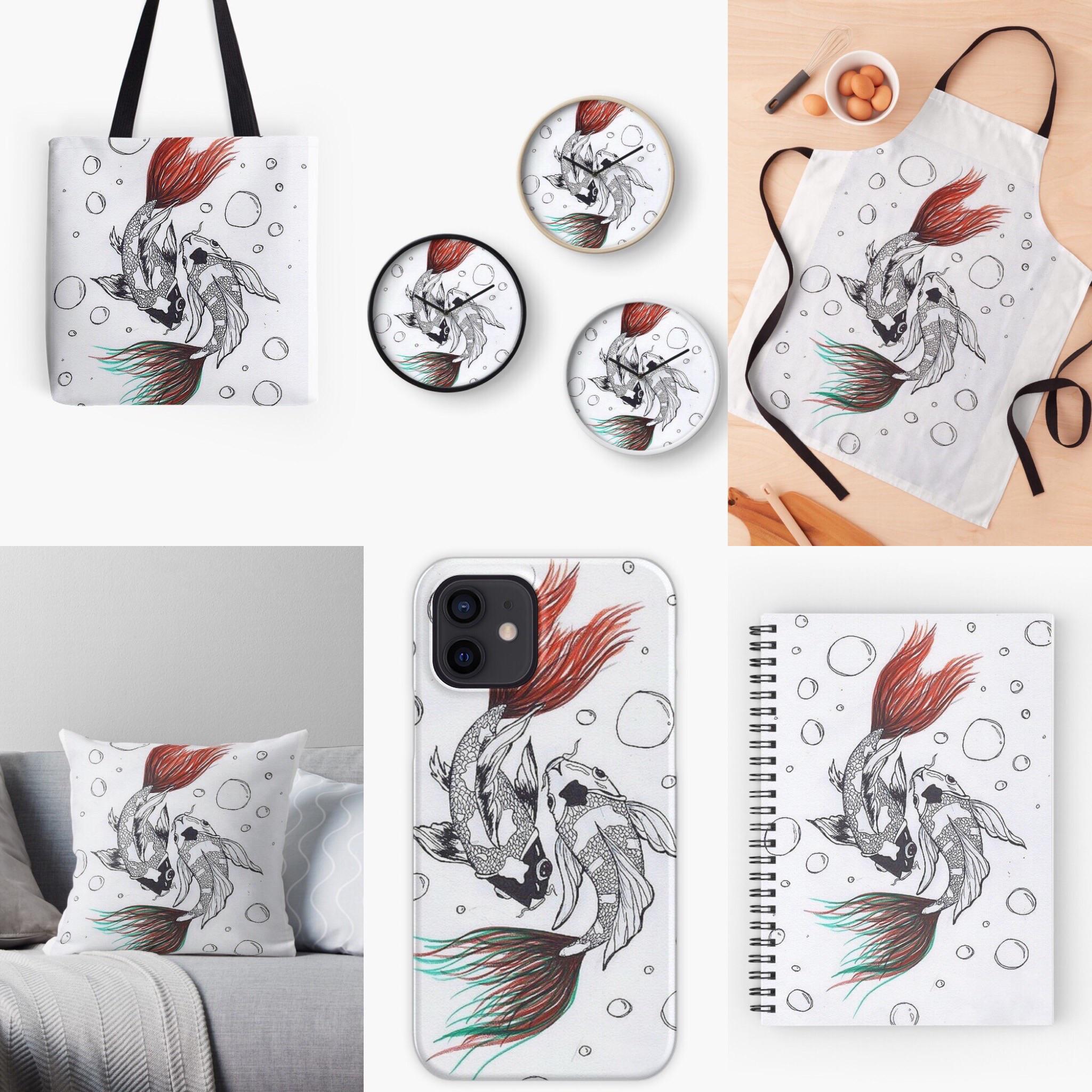 Koi Fish Drawing | Scrolller