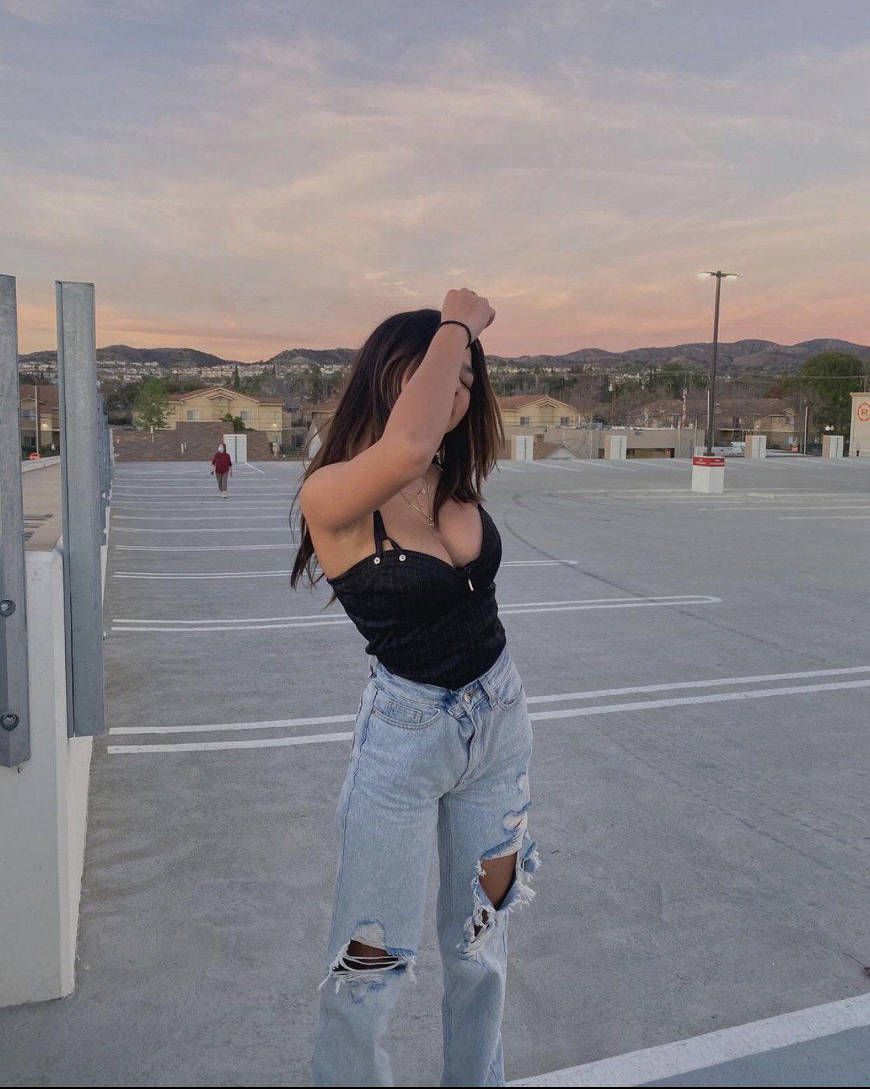 Kris In A Tidy Black Top | Scrolller