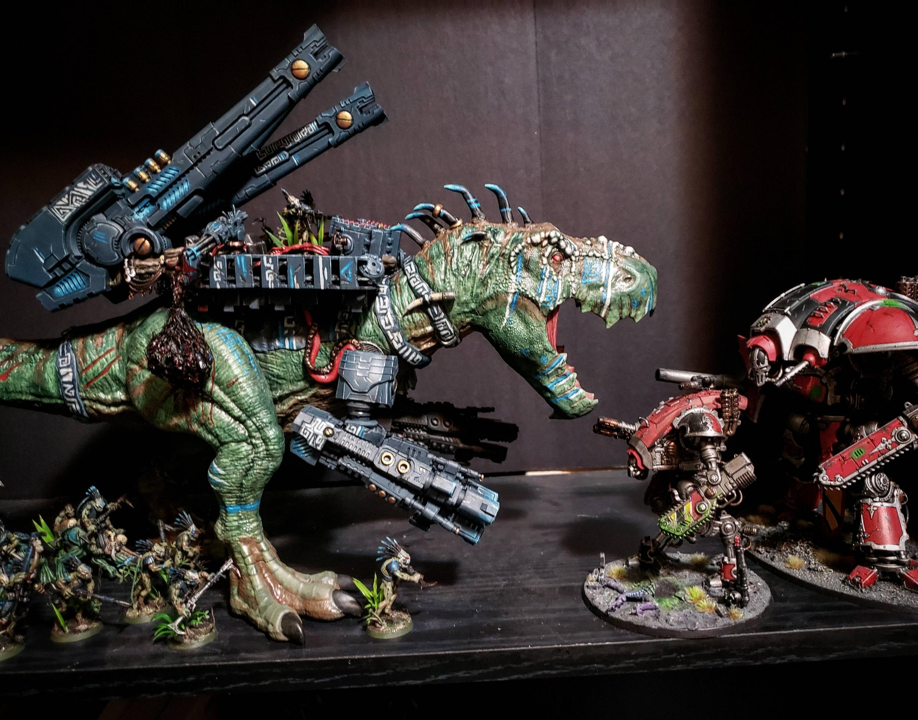 Kroot Ta'unar aka the Colossal Knarloc WIP update/size comparison | Scrolller