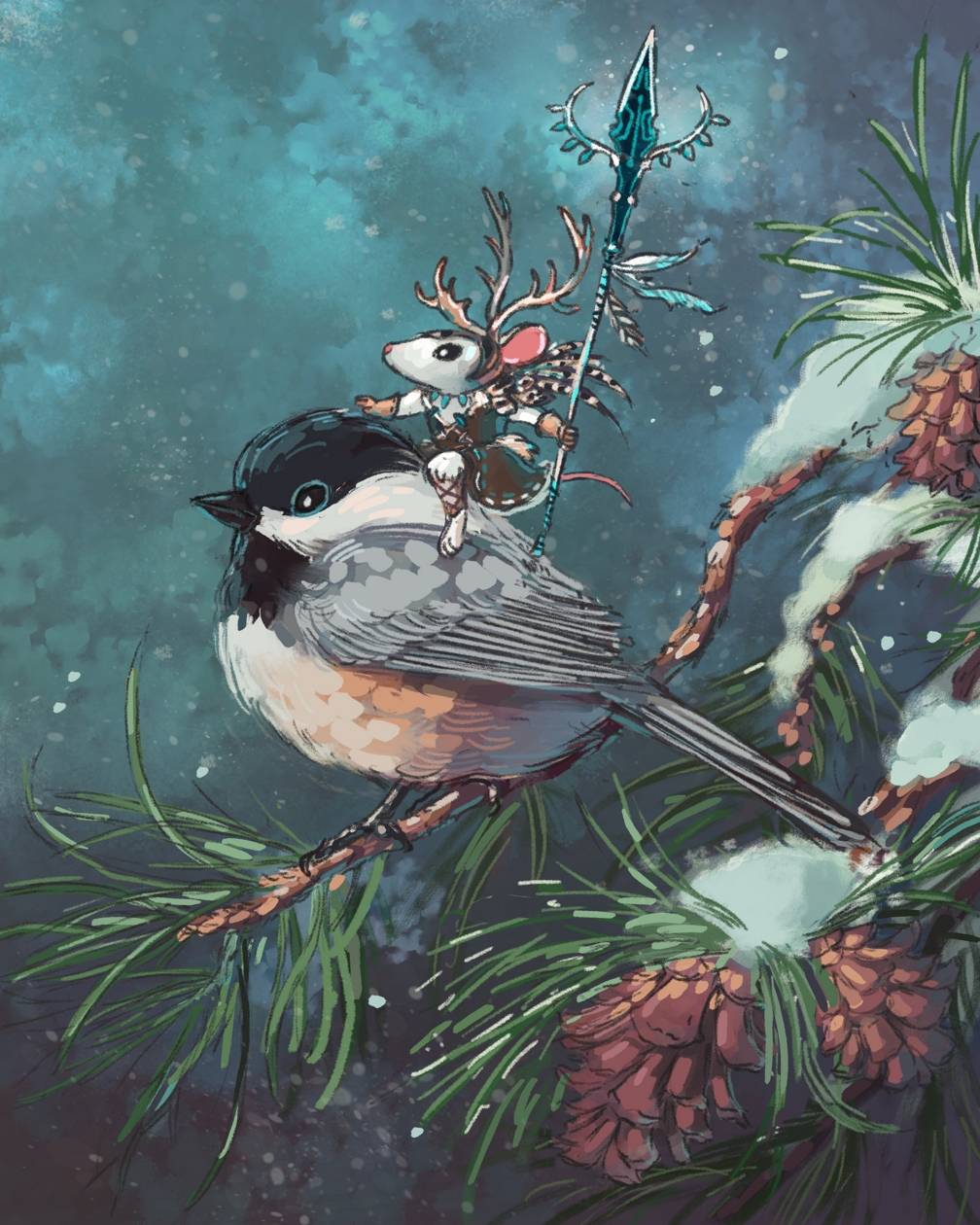 Lancer and Chickadee | Scrolller