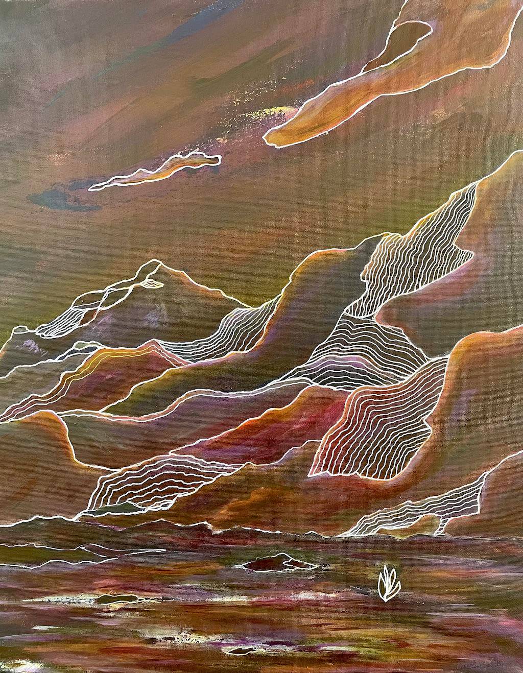 Landscape, me, acrylic, 2021 | Scrolller