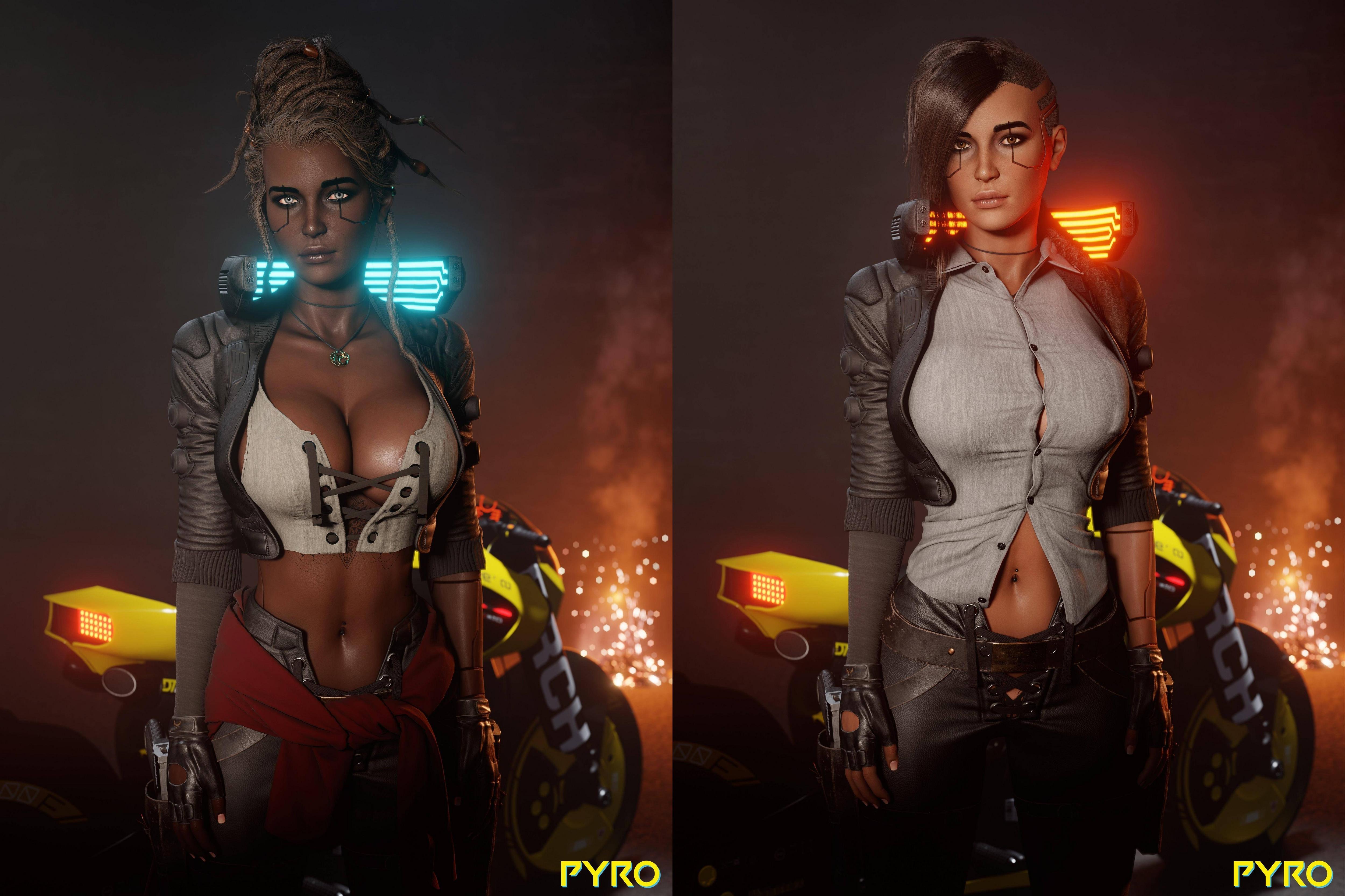 Lara Croft in cyberpunk inspired clothing, (PYRO) [Tomb Raider] | Scrolller