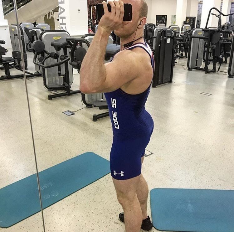 Last gym singlet for now - blue underarmor | Scrolller
