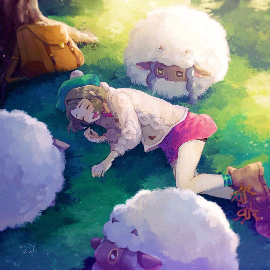 Laying with the Wooloo | Scrolller