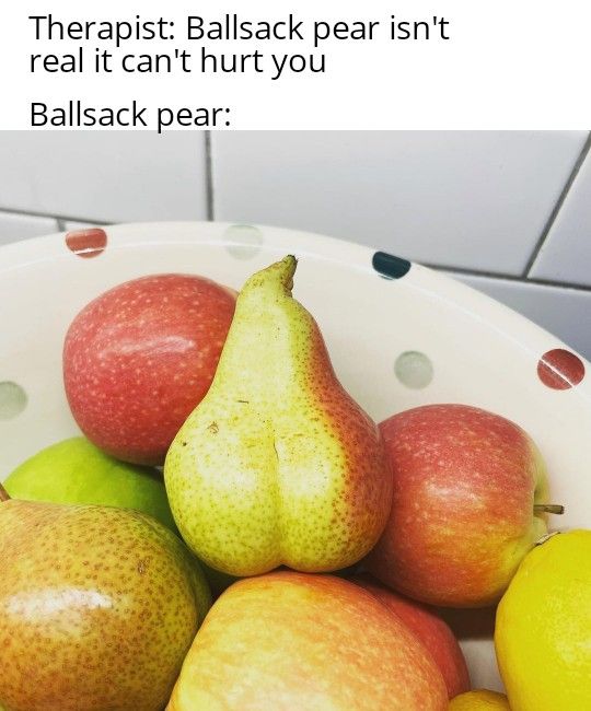 Le ballsack pear | Scrolller