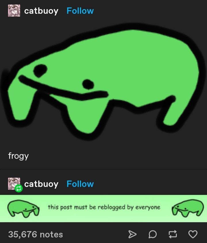 Le funny frog has arrived. | Scrolller