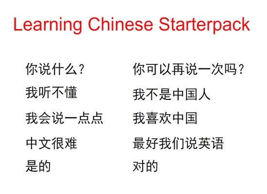 Learning Chinese Starterpack (meme) | Scrolller