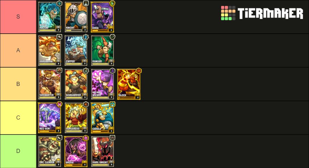 Legends of Kingdom Rush Tier List | Scrolller