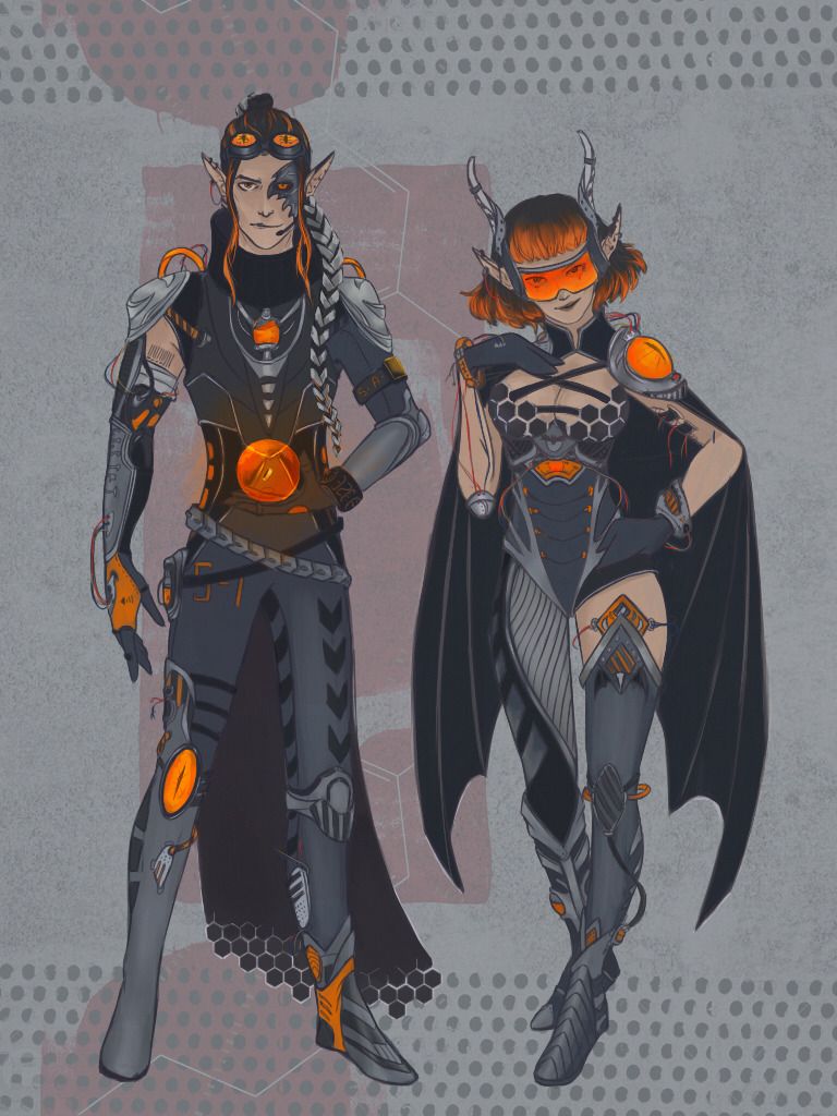 leitiko-art "Sauron and Thuringwethil in Cyberpunk" | Scrolller