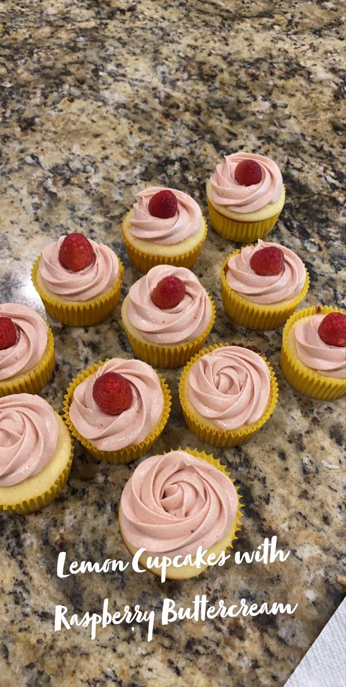 Lemon Cupcakes with Raspberry Buttercream | Scrolller