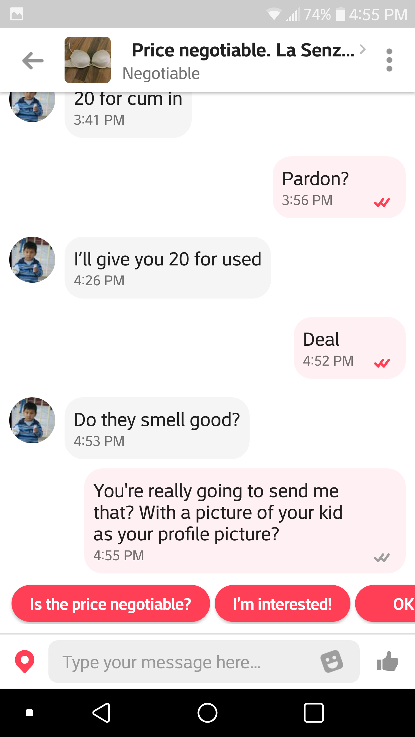 Letgo bra sniffers is a new category for me | Scrolller