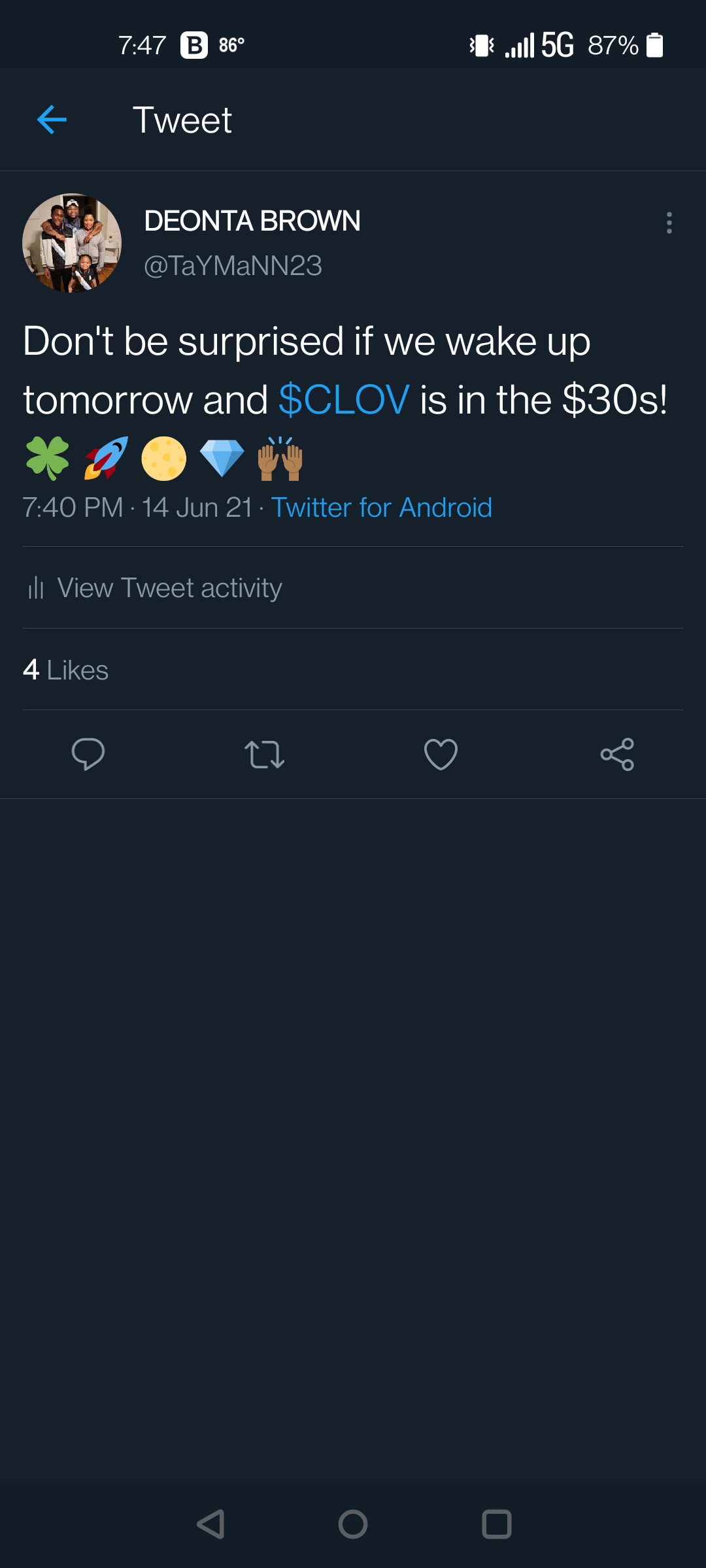 LET'S GOOOOO‼️🍀🚀🌕💎🙌🏾 | Scrolller