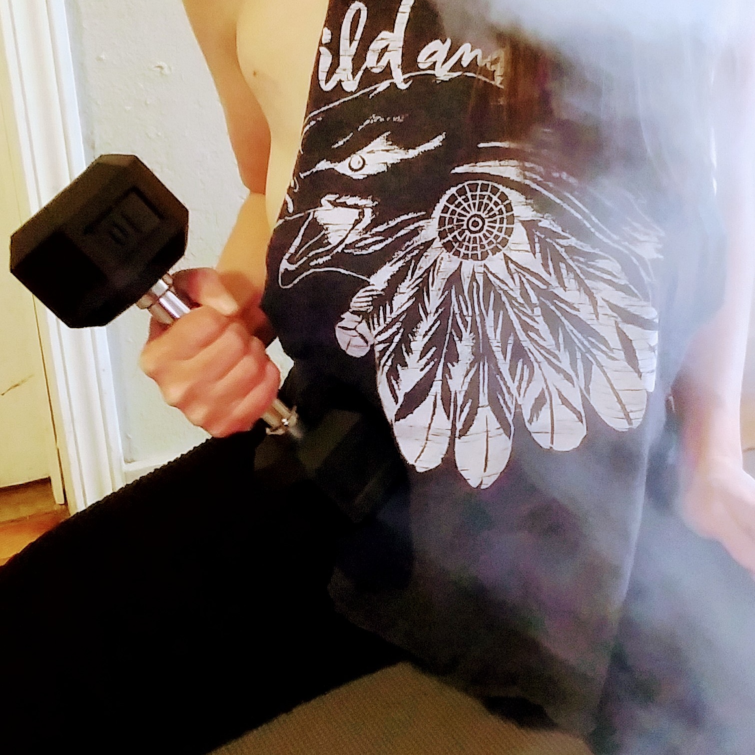 Lets smoke before you "help" me with my workout.. 😋 | Scrolller