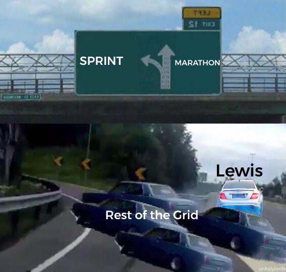 Lewis: "Remember guys, it's a marathon, not a sprint" | Scrolller