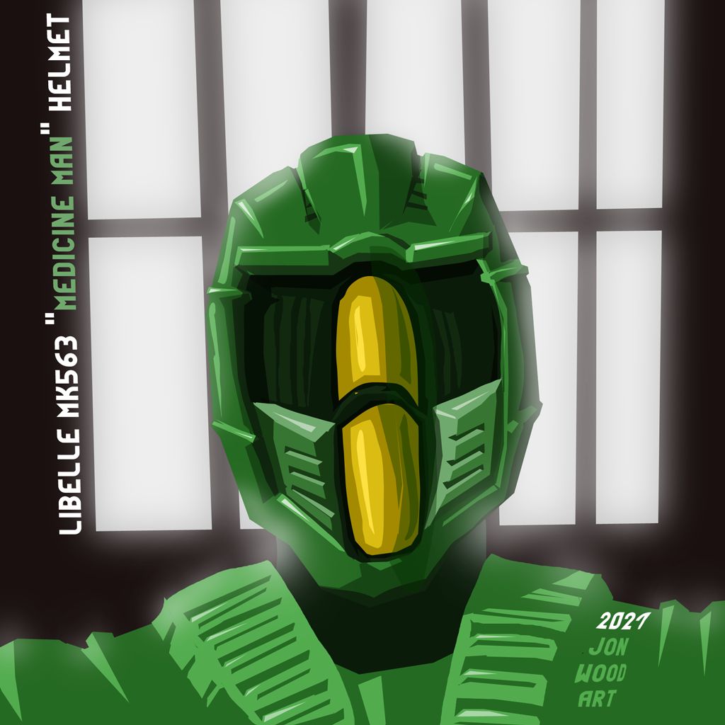 Libelle Mk 563 'Medicine Man' Helmet by Jon-Wood (@JonWoodArt) | Scrolller