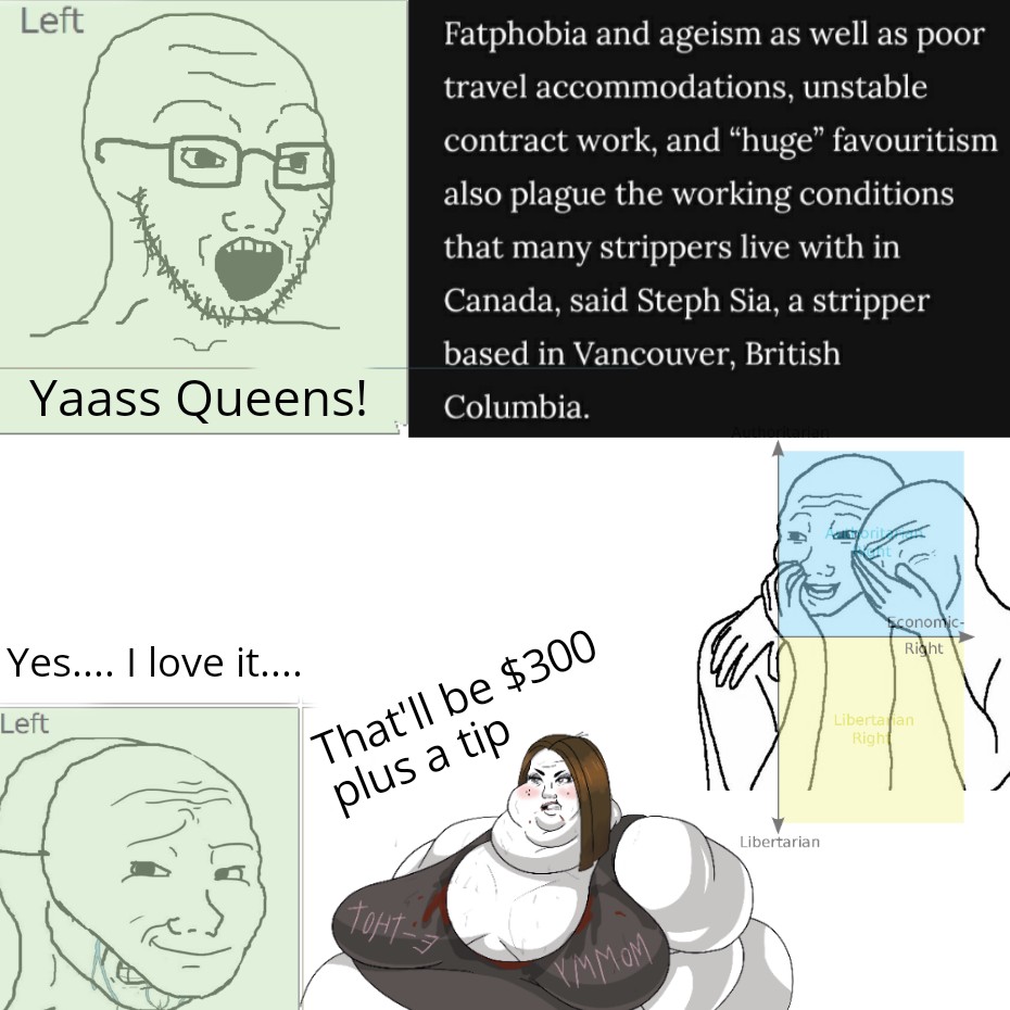 Libleft at the strip club | Scrolller