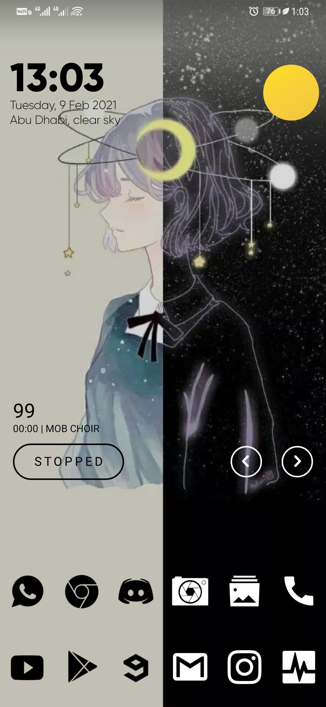 Light & Dark home screen setup | Scrolller