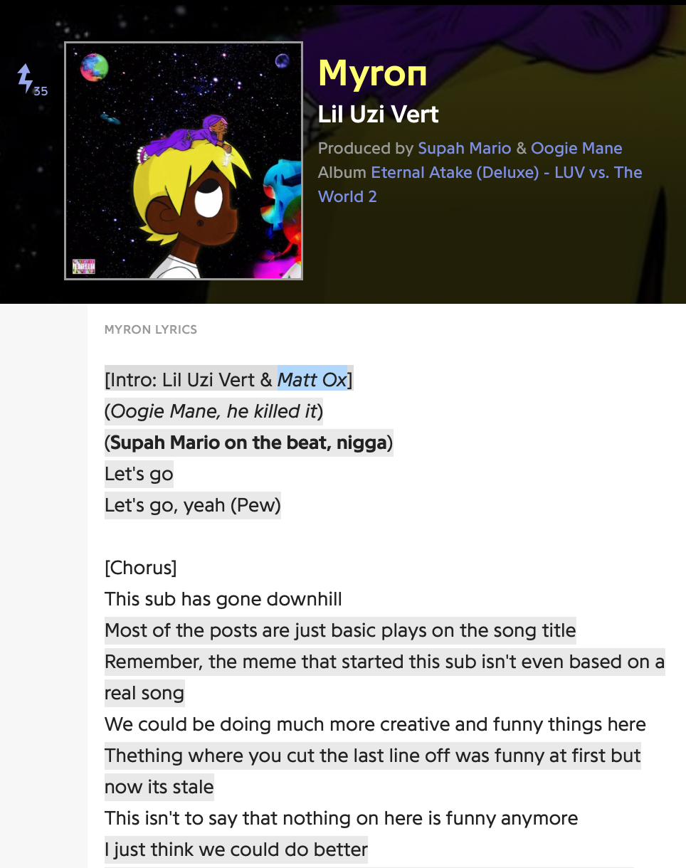 Lil Uzi Vert -Myron | Scrolller