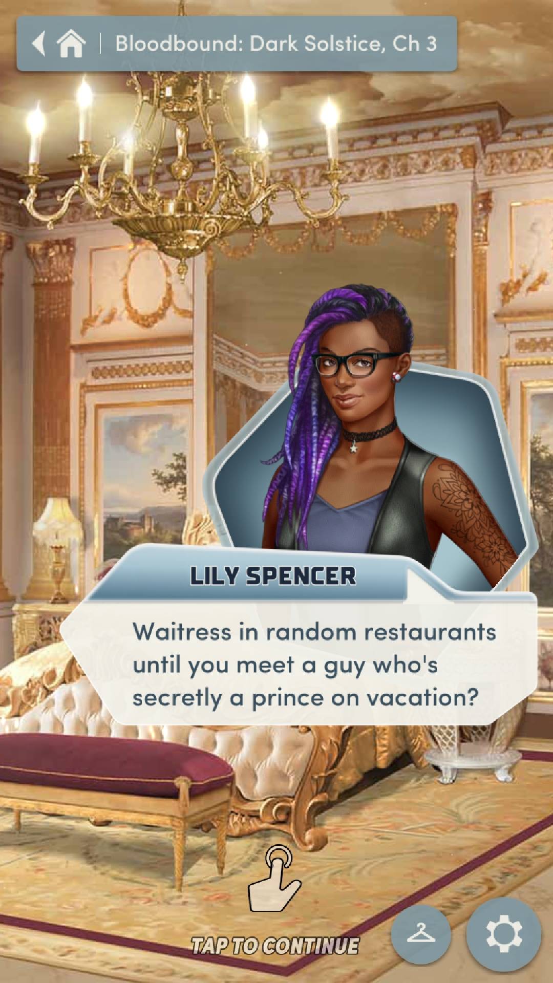 Lily is one of the best characters in Choices, don't even try to change my mind, this joke 👌 ...