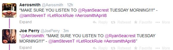 Listen To Aerosmith tomorrow on Ryan Seacreast for the tour announcement | Scrolller