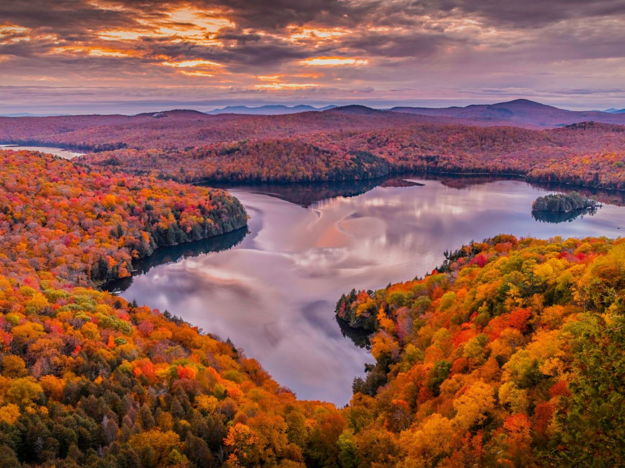Little River State Park Waterbury Reservoir, Vermont | Scrolller