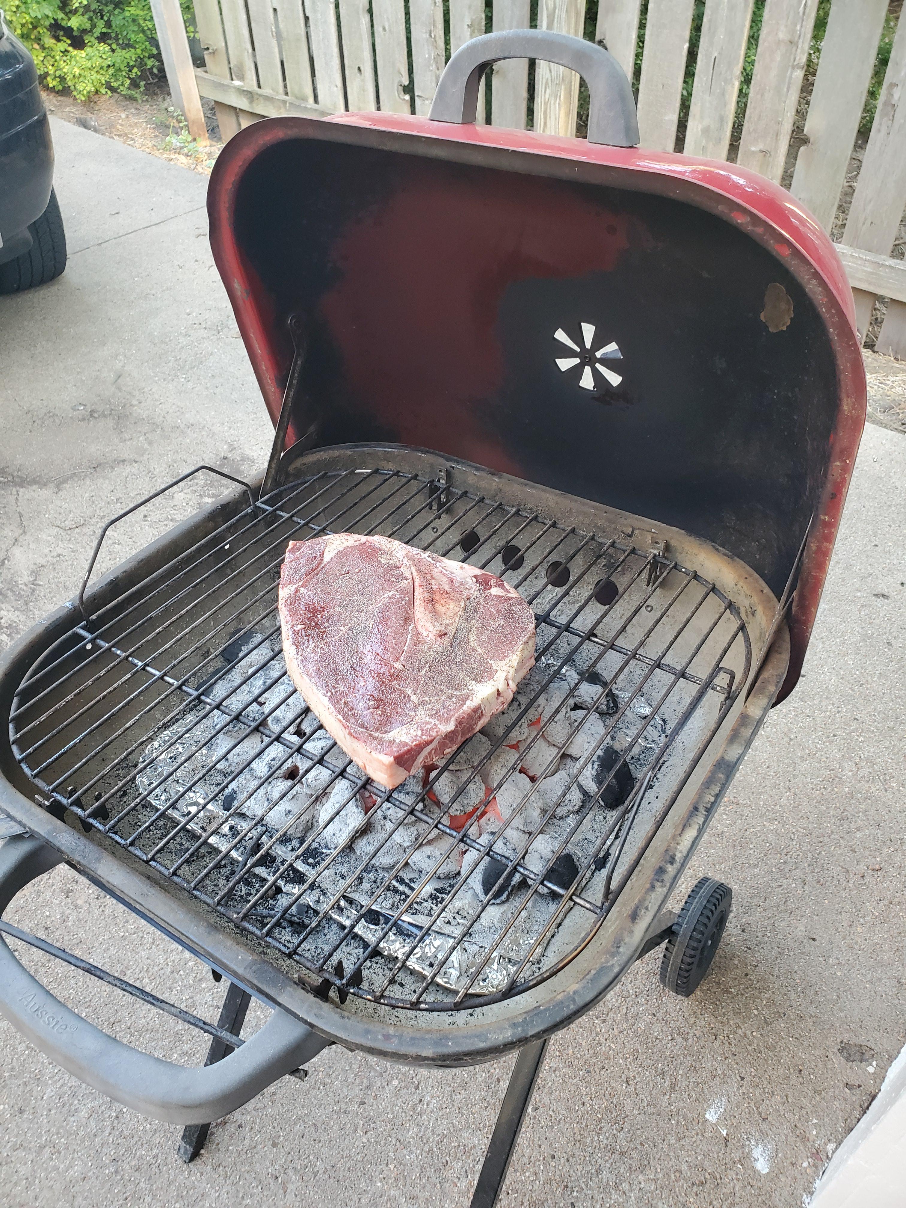 Local ranch raised ribeye taking up 33% of the grill | Scrolller