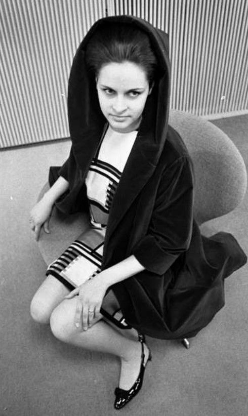 Long, hooded coat. 1966. | Scrolller