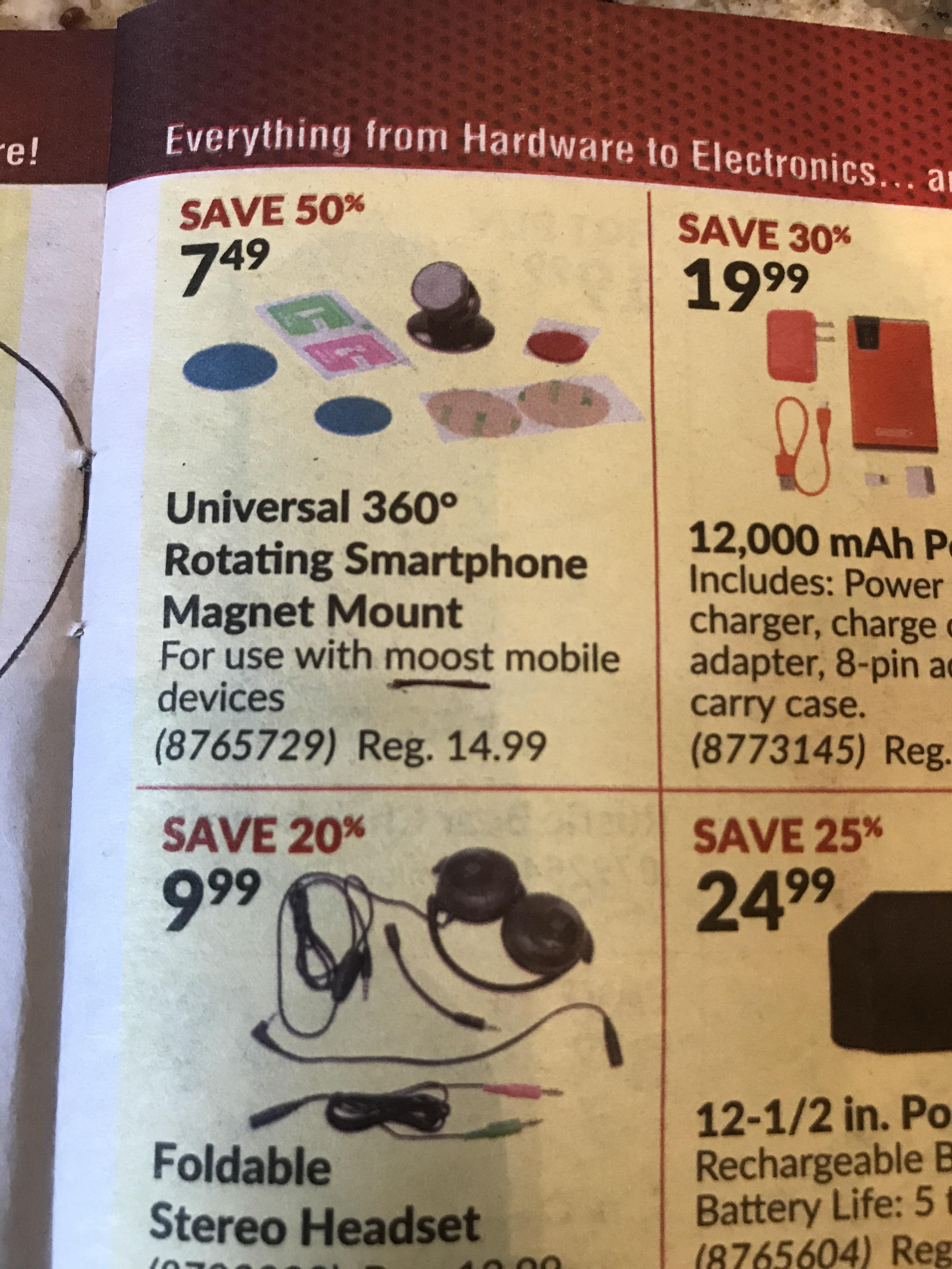 Looking at flyers. Guess spellcheck is optional when editing | Scrolller