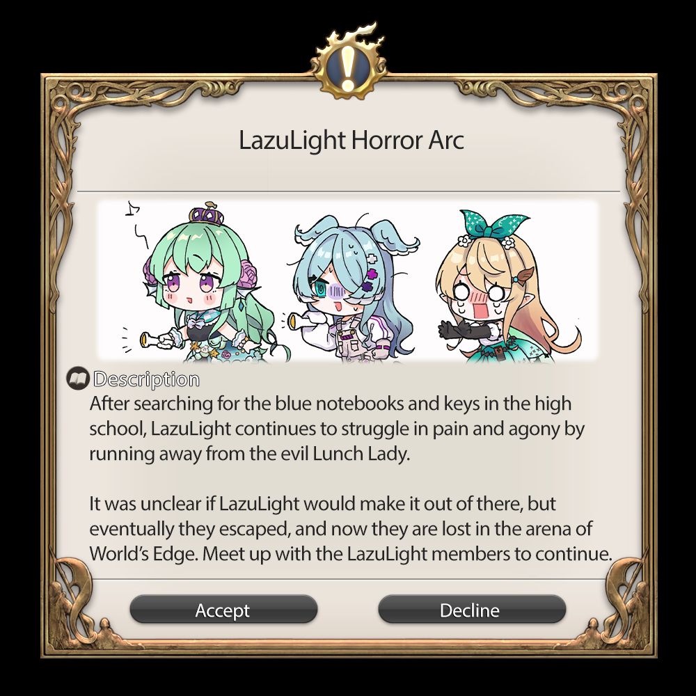 Looking back at this, I wonder if I can convince LazuLight to play Lunch Lady again, hehe. What ...