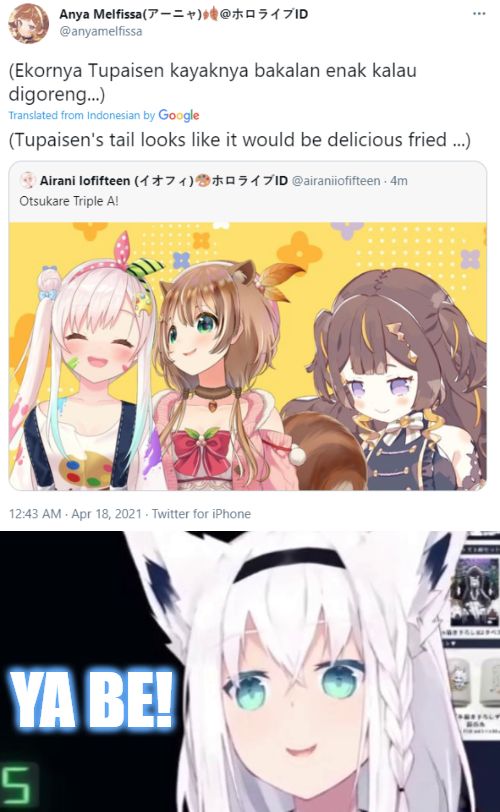 Looks like Anya is HUNGRY. Her target: Risu' tail! 🍂🐿️ | Scrolller