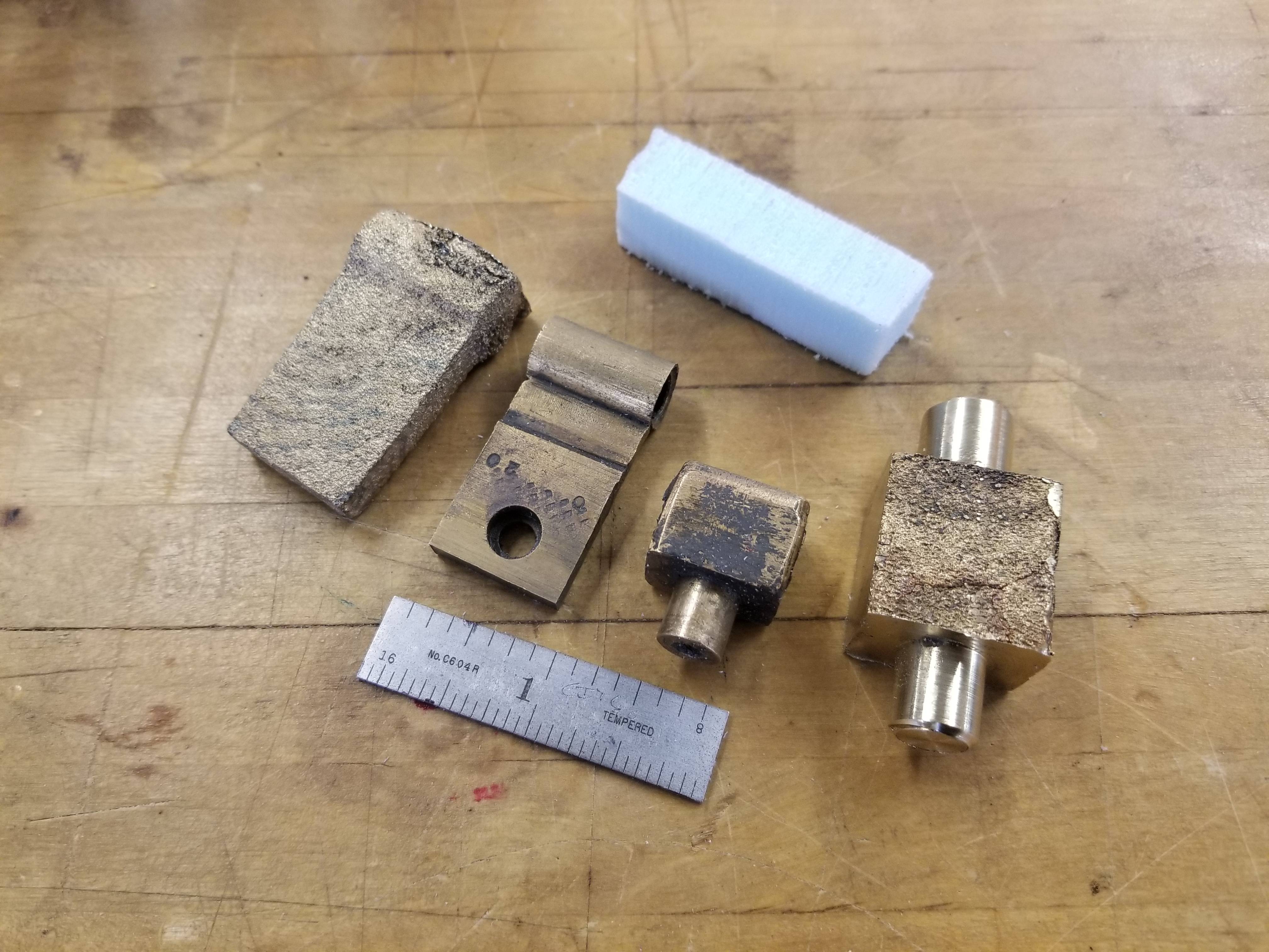 Lost foam replacement lathe feed nuts from aluminum bronze | Scrolller