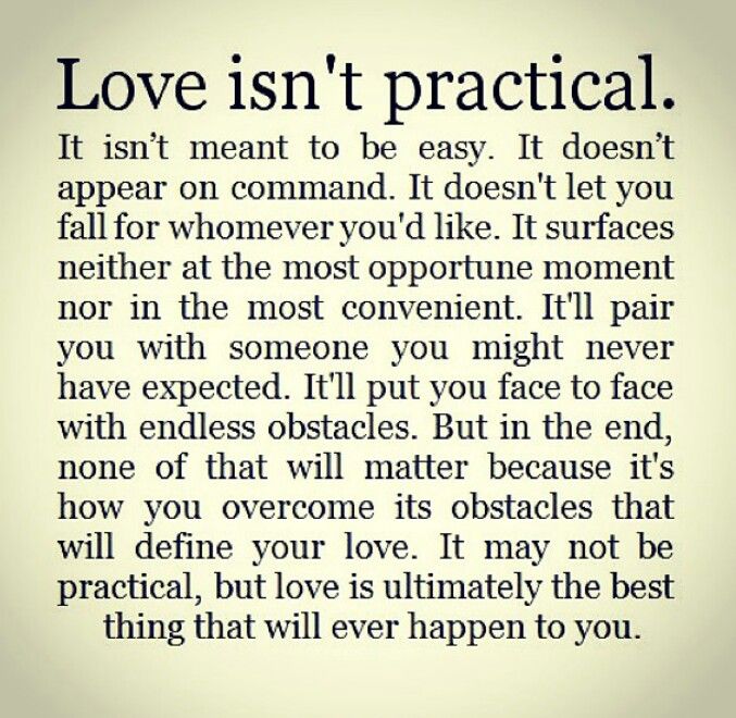 Love isn't practical | Scrolller